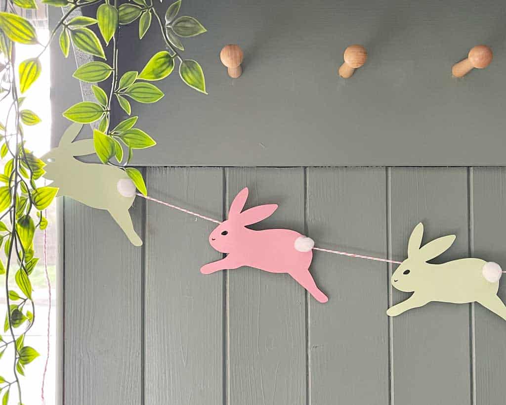 How to Make a DIY Easter Bunny Garland by The Listed Home